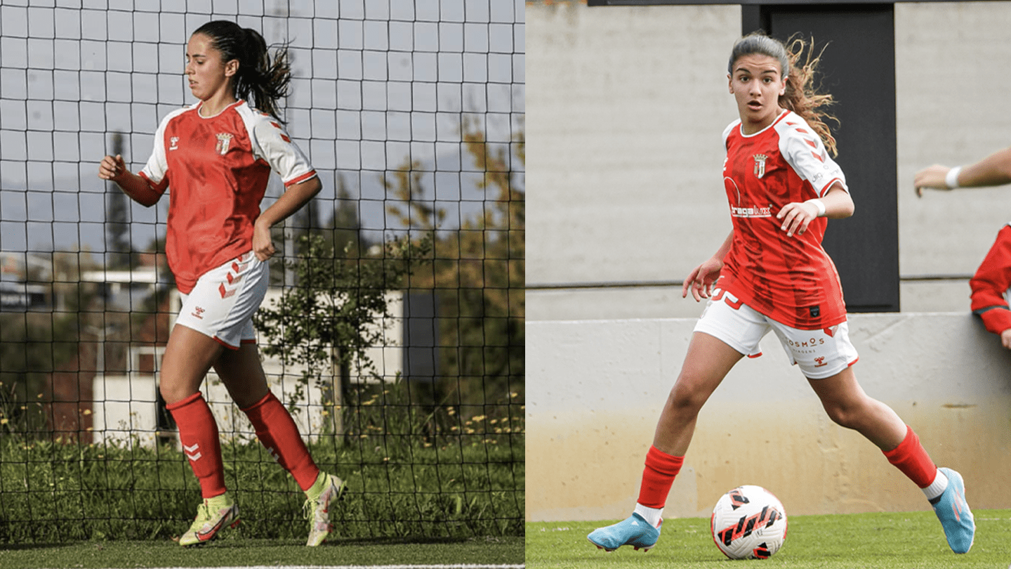 Filipa Ribeiro e Malu na Seleção Nacional Sub-16 - Sporting Clube de Braga